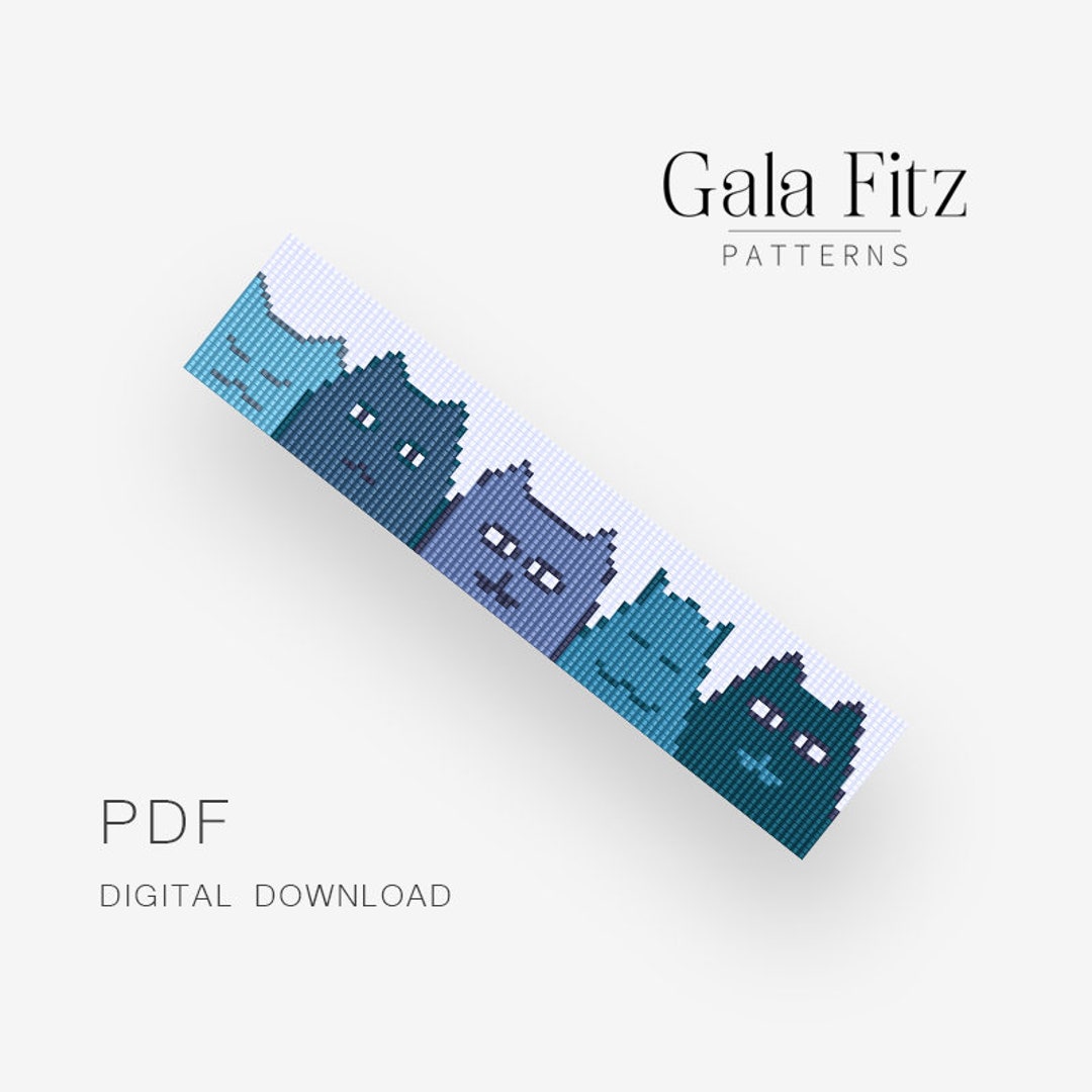 Bead Loom Pattern Cats Bead Loom Bracelet Making Pattern - Etsy