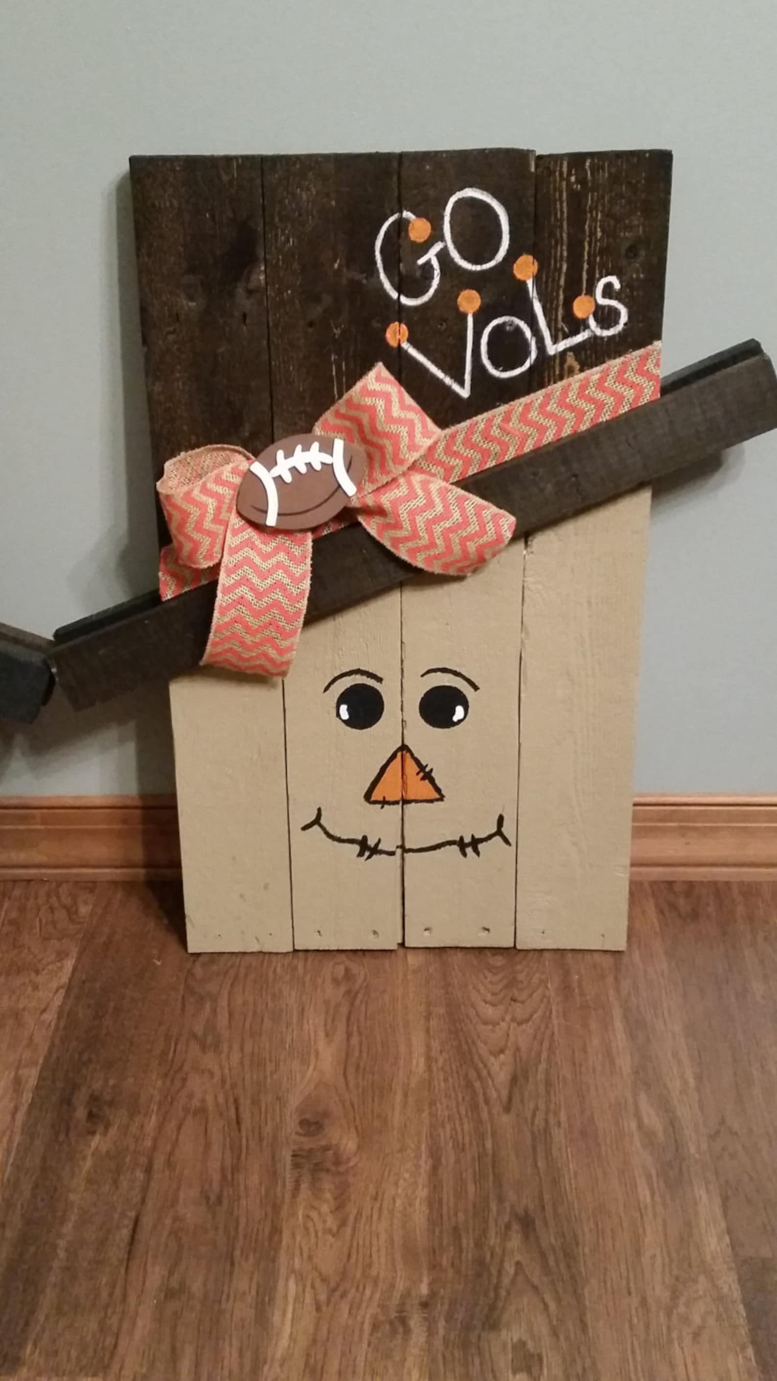 Scarecrow and Snowman Wooden Pallet Decoration (reversible Option ...