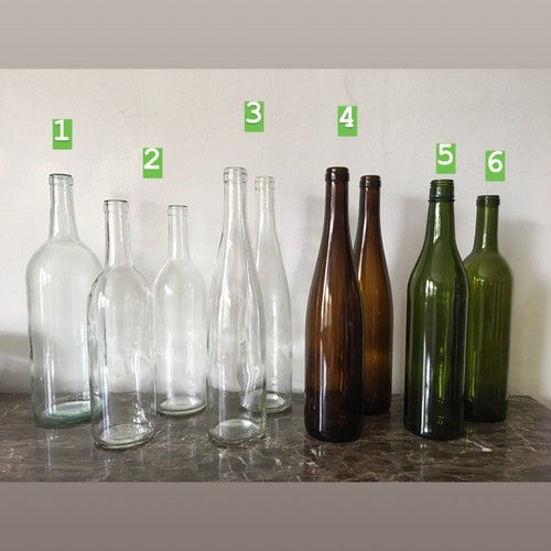 Clear Empty Wine Bottles for Any Quantity - Etsy