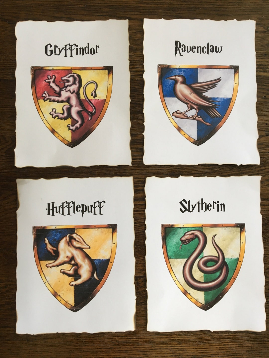 Magical * Witchcraft and Wizardry School House Banners Kids Birthday ...