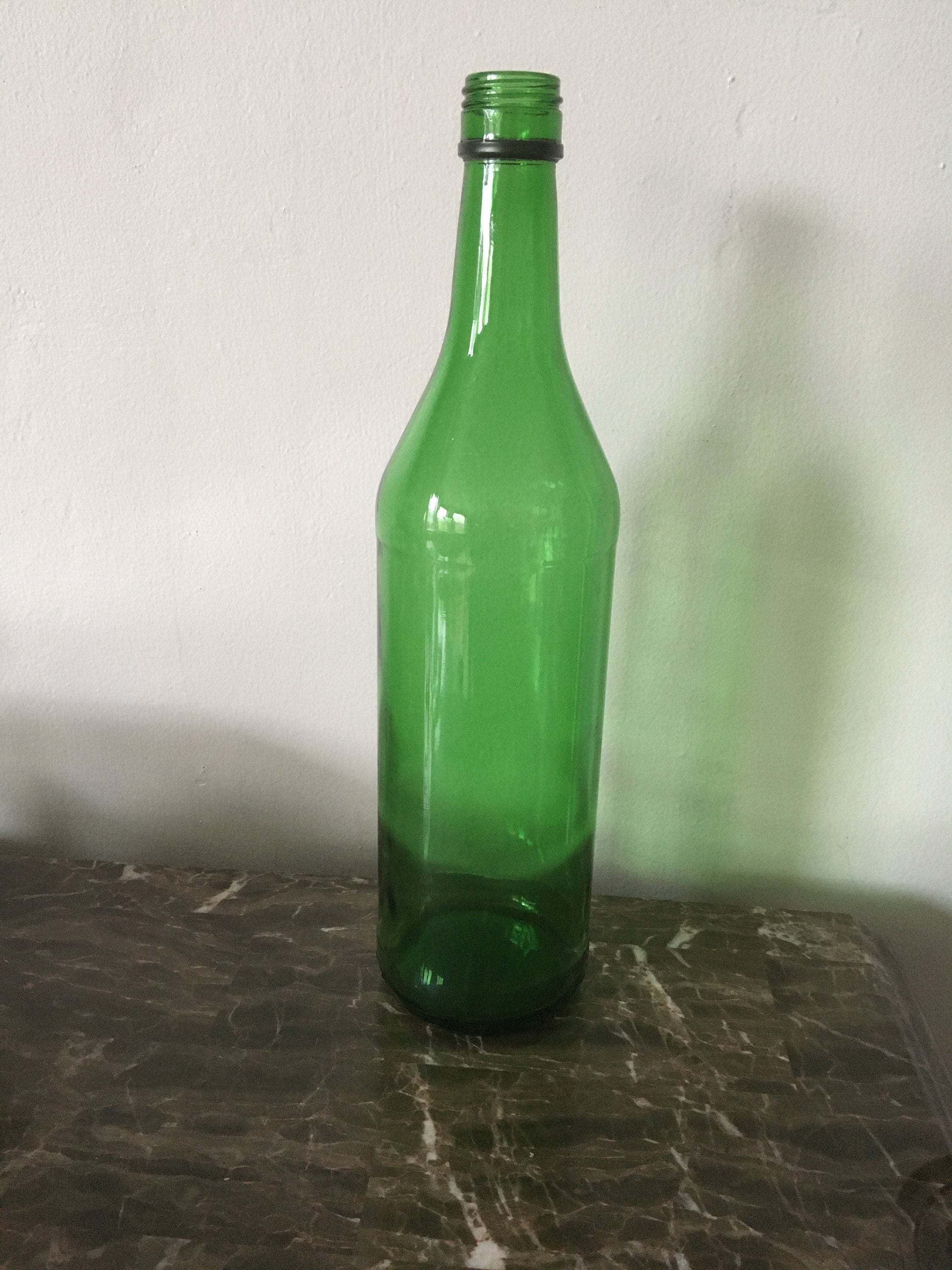 Clean Empty Wine Bottles Clear, Olive Green, Brown for DIY Crafting ...