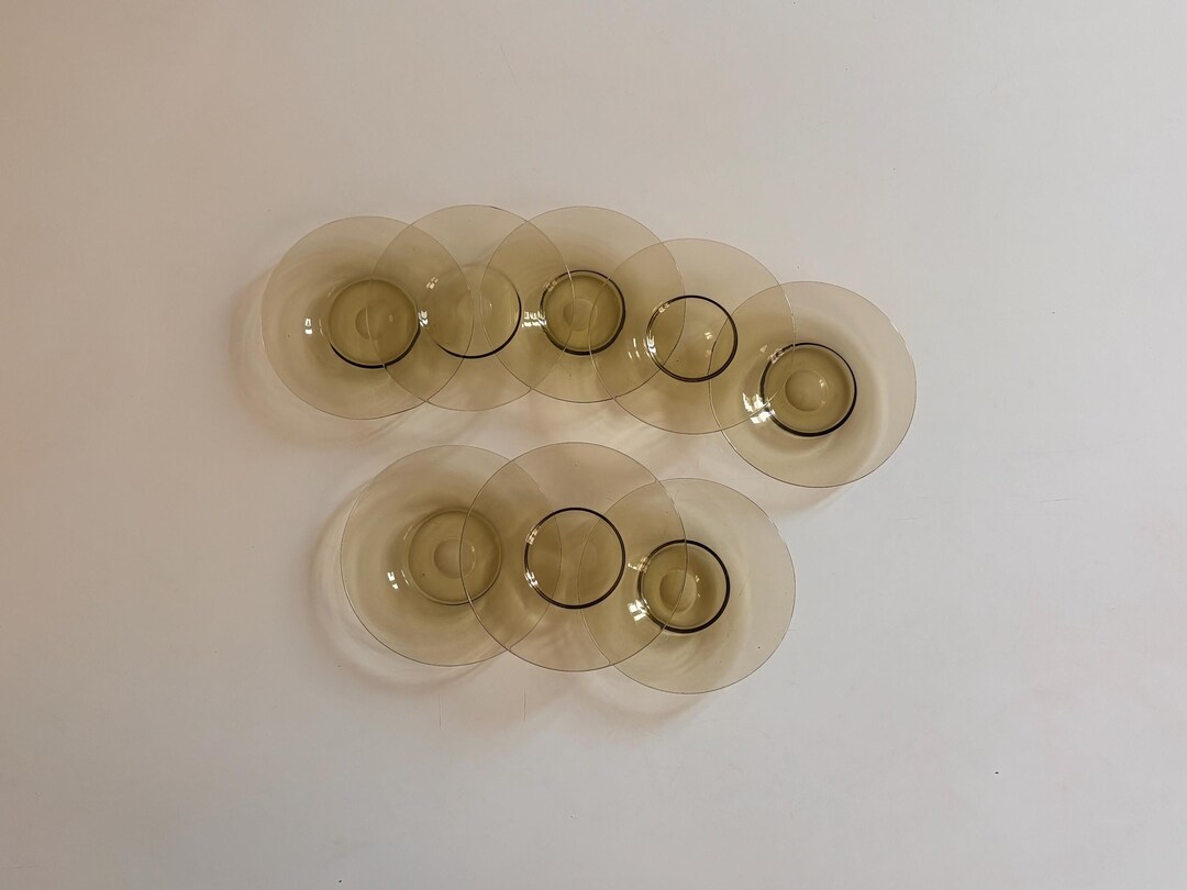 Karhula Iittala Handblown Glass Plate Set of 8 - Etsy