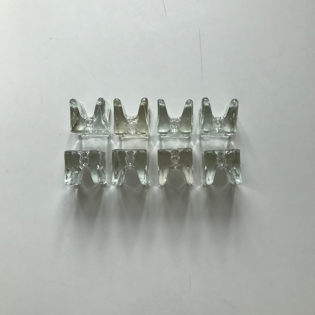 RESERVED Timo Sarpaneva Tooth Glass Candleholder Set of 8 Juhava - Etsy
