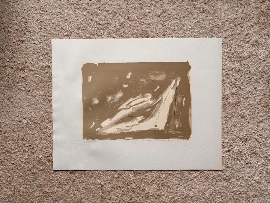 Kain Tapper Skull Lithograph 1984 - Etsy