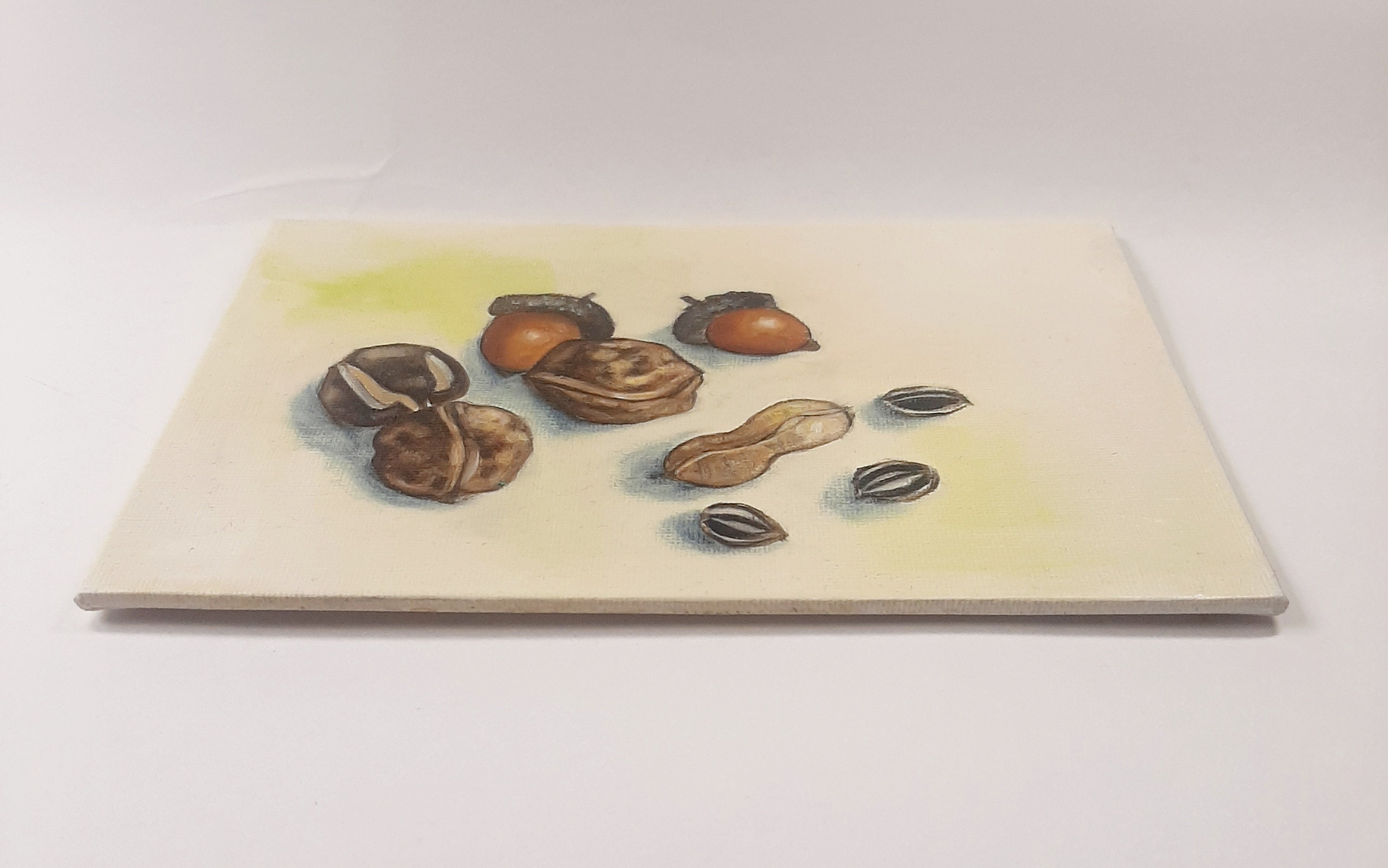 Hand Painted - Oil Painting - Nuts & Seeds - 5x7 - Etsy