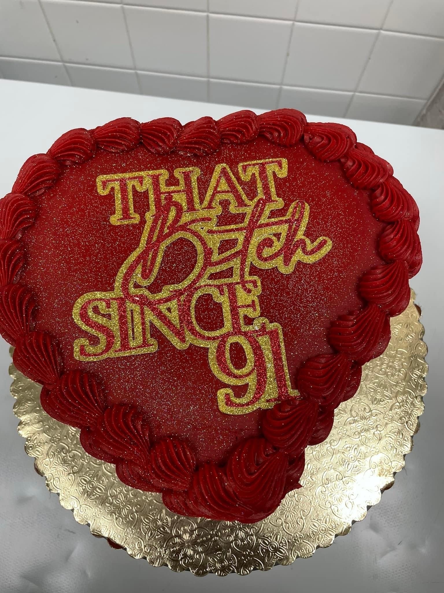 Flat Cake Topper/ Heart Cake - Etsy