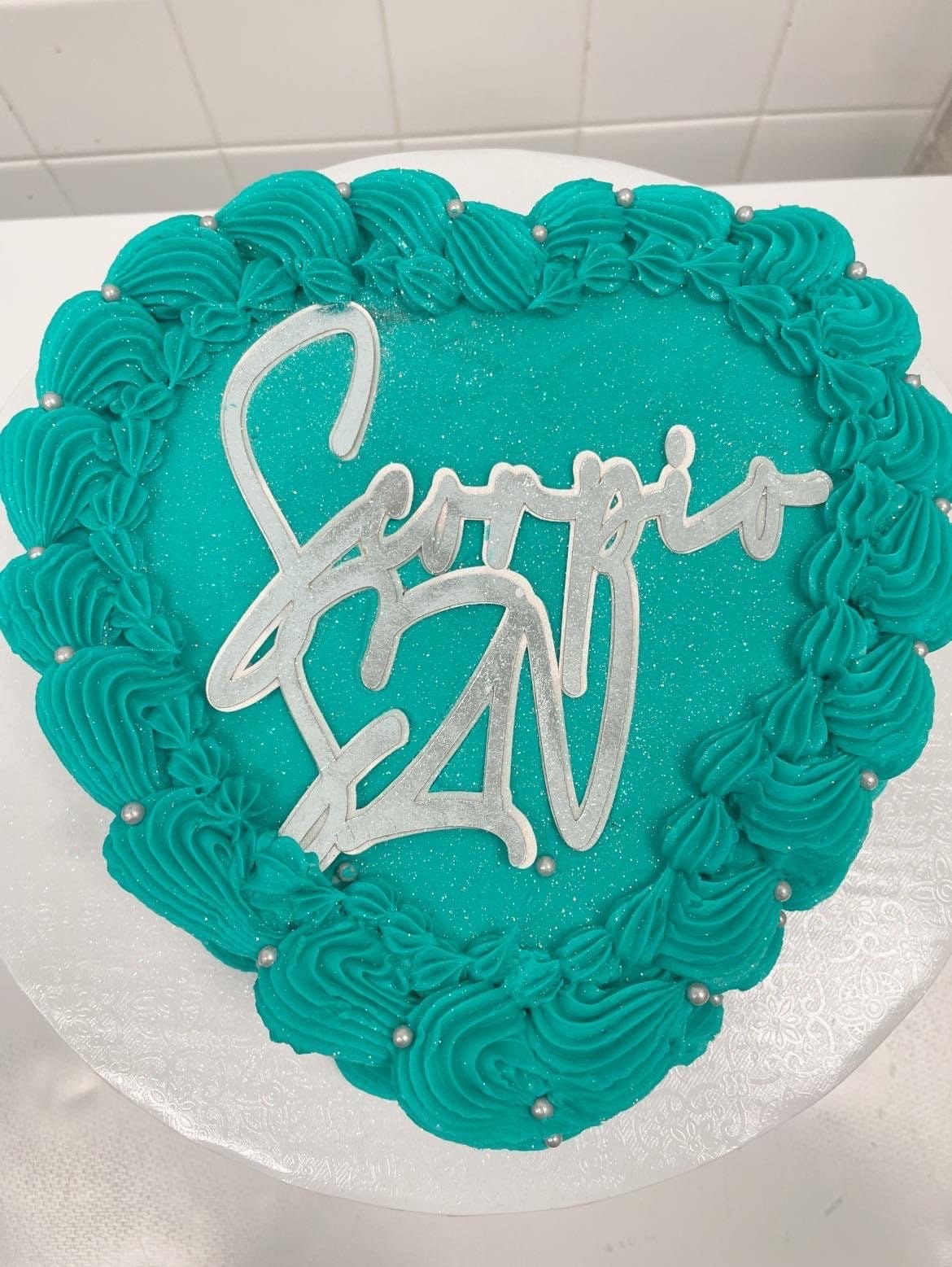 Flat Cake Topper/ Heart Cake - Etsy