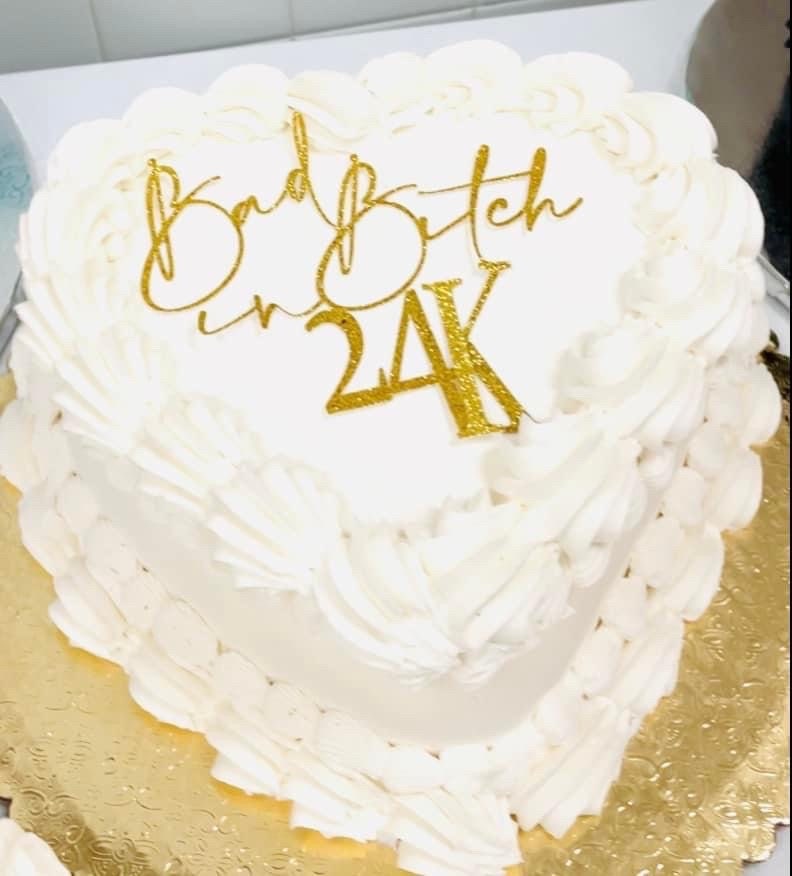 Flat Cake Topper/ Heart Cake - Etsy