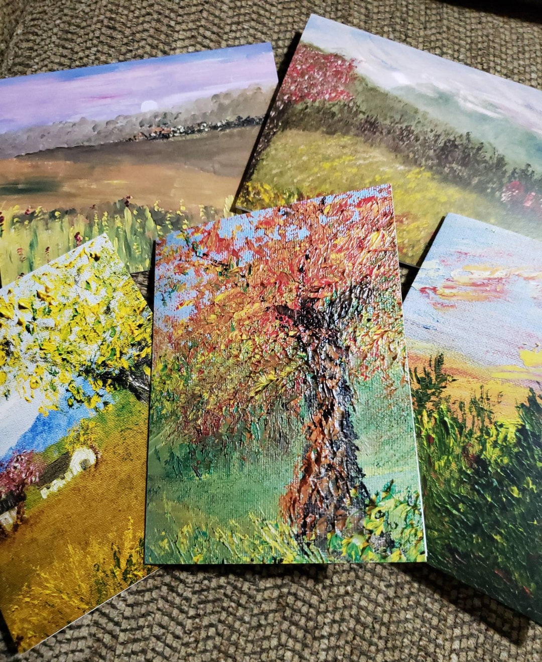 Assorted LANDSCAPE Note Cards (boxed Set of 10 Blank Note Cards With ...