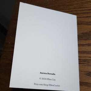 Aurora Borealis blank Note Cards With White Envelopes - Etsy