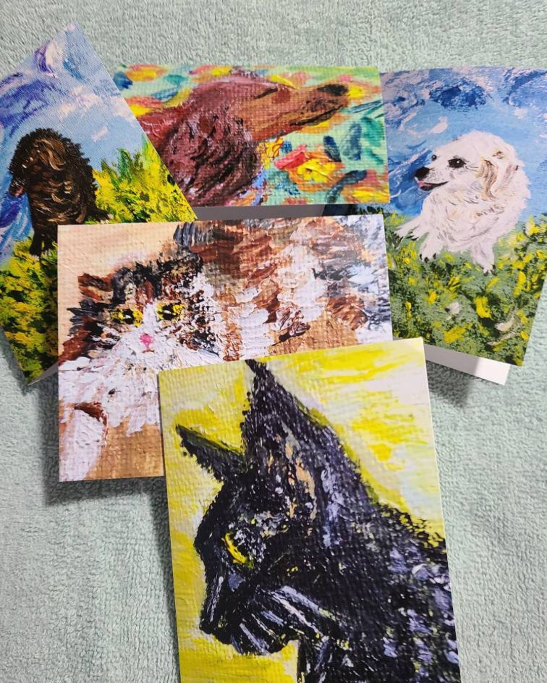 Assorted PETS Note Cards (boxed Set of 10 Blank Note Cards With ...