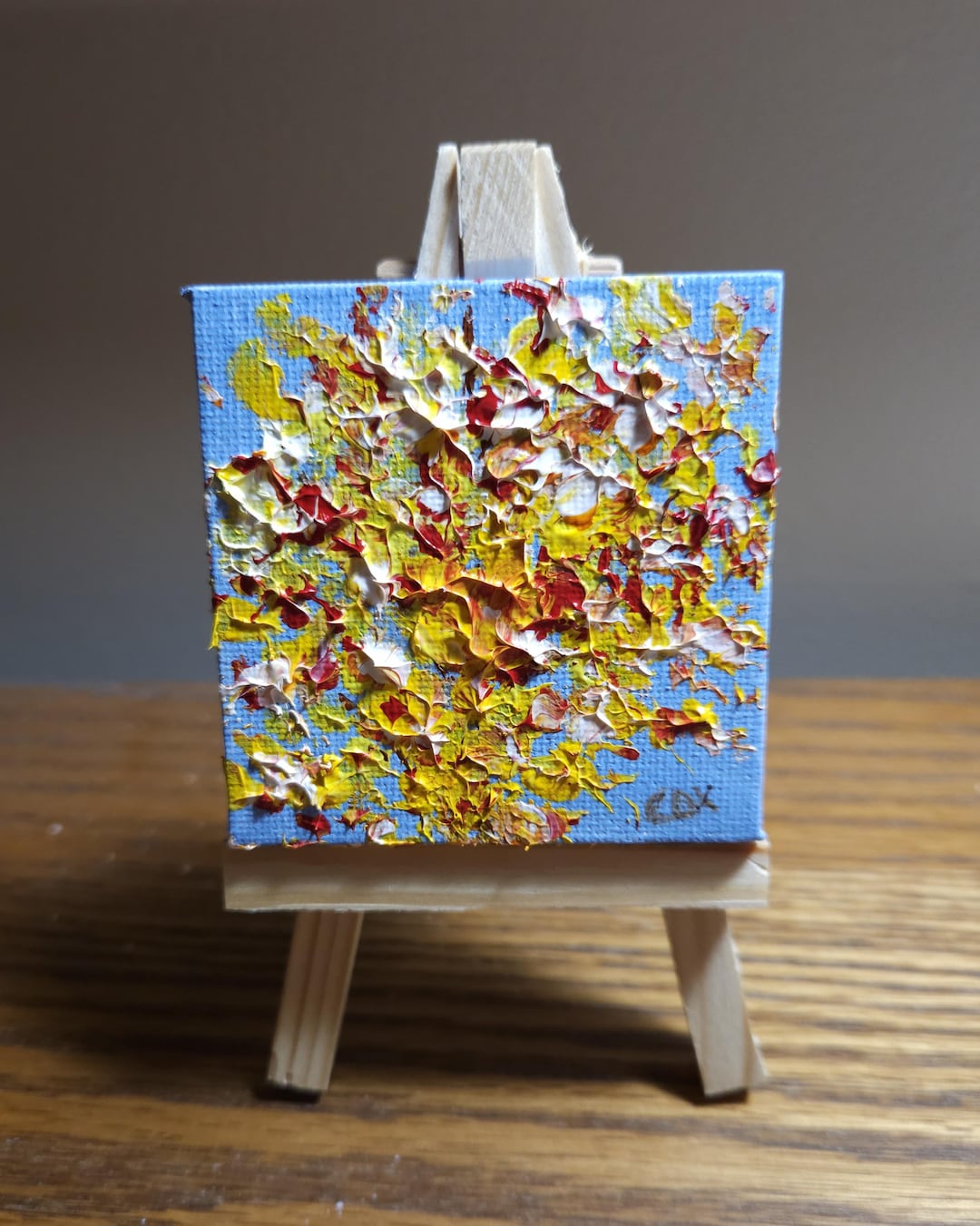 Fall Foliage ( Miniature Acrylic Painting With Easel) - Etsy