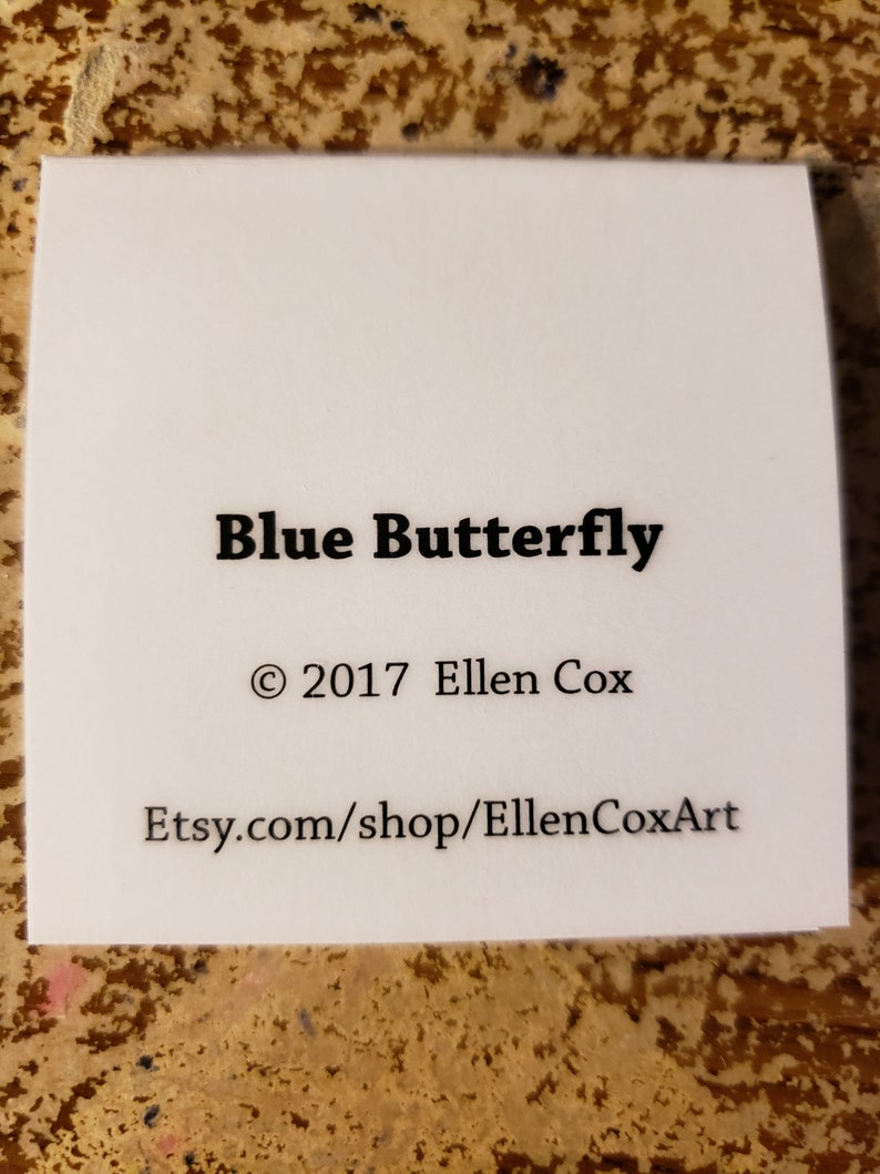 Blue Butterfly laminated Magnetic Bookmark | Etsy