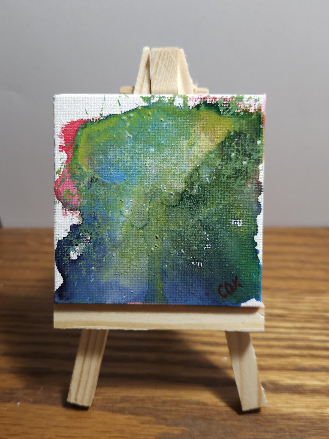 Waters Acrylic Ink (miniature Acrylic Ink Painting With Easel) - Etsy