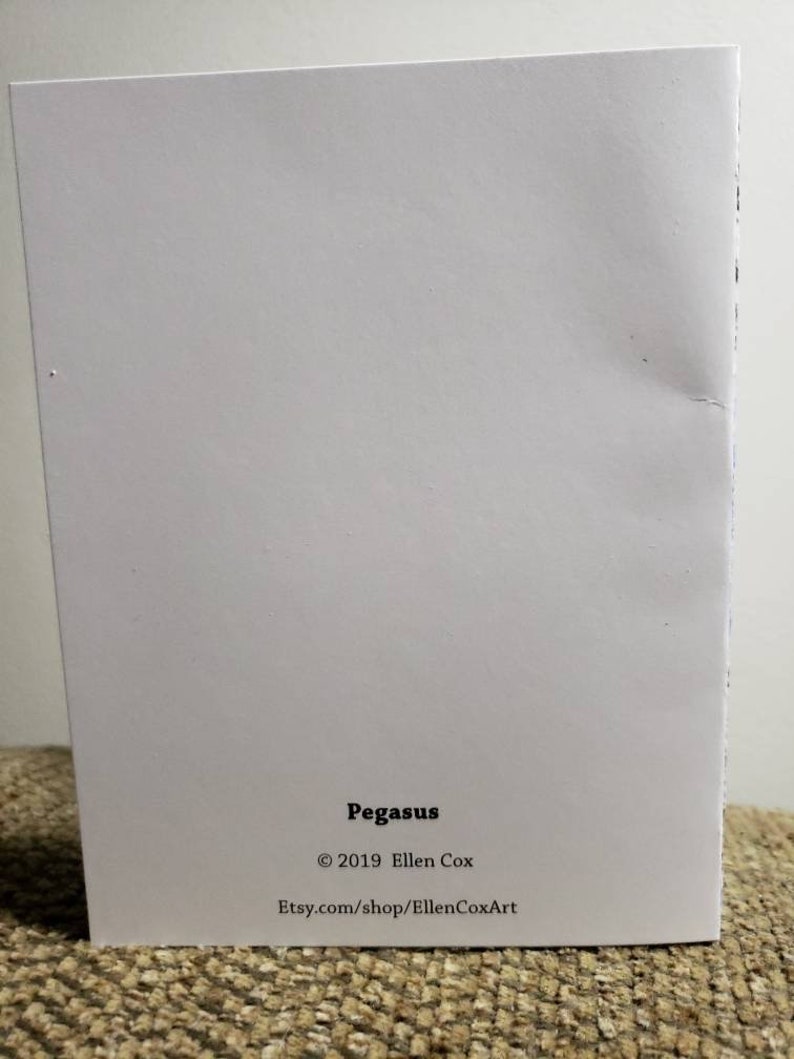 Pegasus 1 Blank Note Card With White Envelope | Etsy