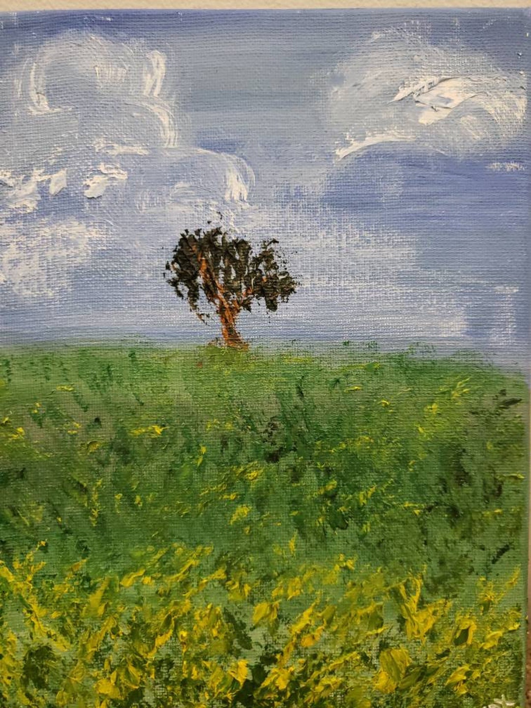 Lone Tree in June (original Oil Painting) - Etsy