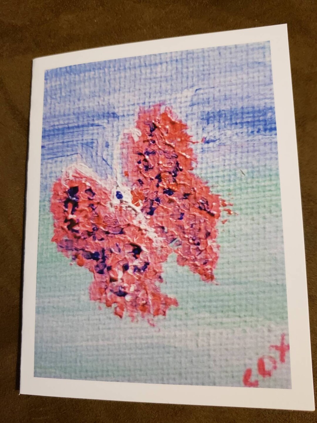 Butterfly for Syd (1 Blank Note Card With White Envelope) - Etsy