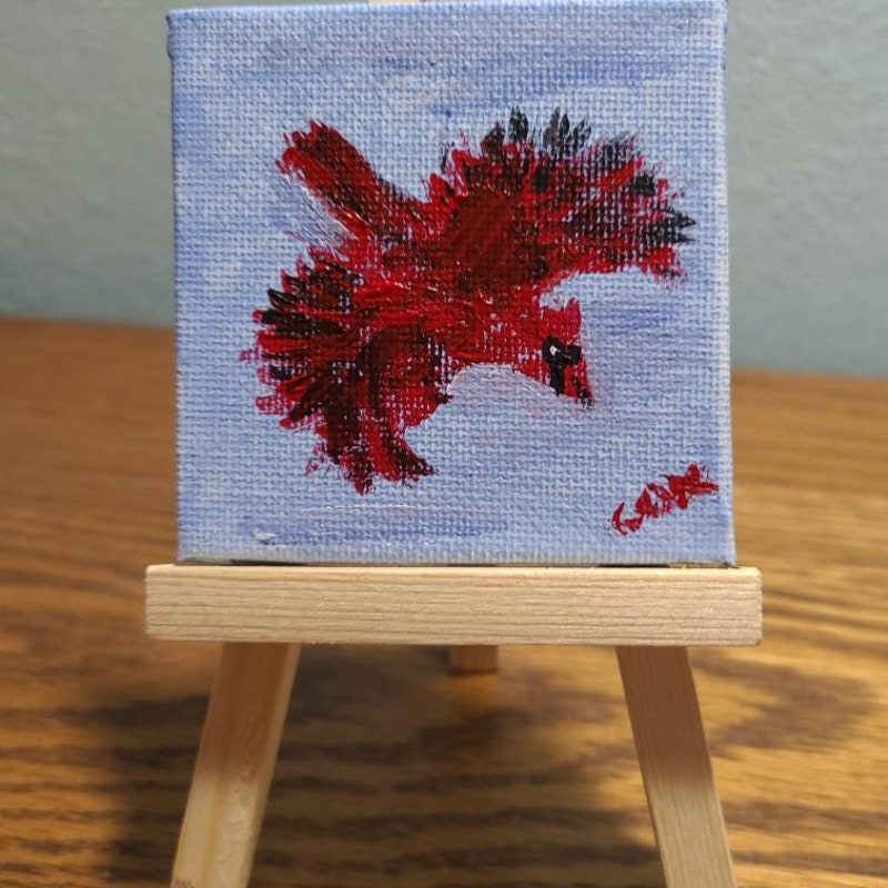 Cardinal in Flight - Etsy