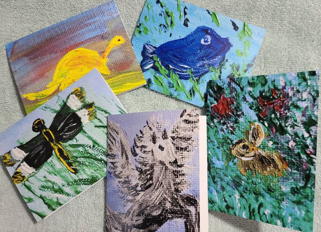 Assorted KIDS Note Cards (boxed Set of 10 Blank Note Cards With ...