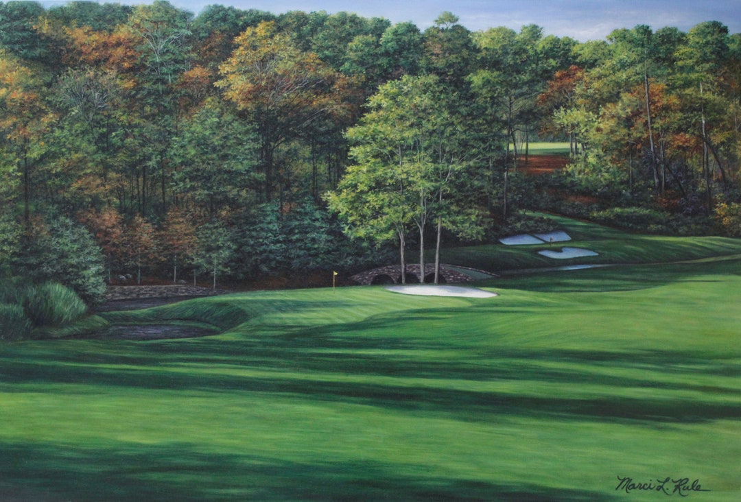 Augusta National Amen Corner Art Print, Golf Course Landscape - Etsy