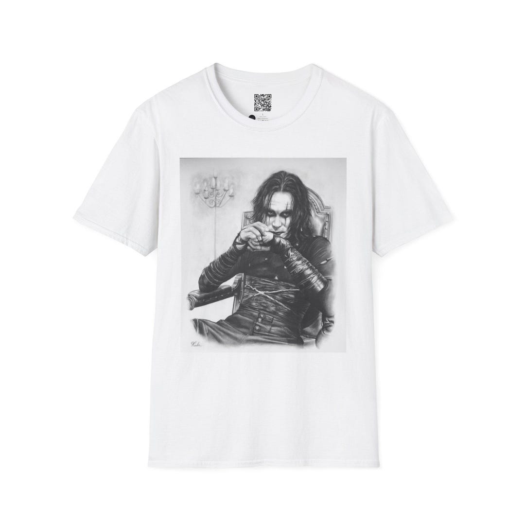 Brandon Lee the Crow Pencil Drawing T-shirt | Marci Rule Artwork - Etsy