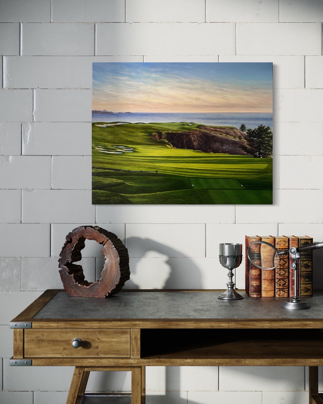 Pebble Beach 6, Golf Art Decor, US Open, Giclee Golf Prints, Golf ...