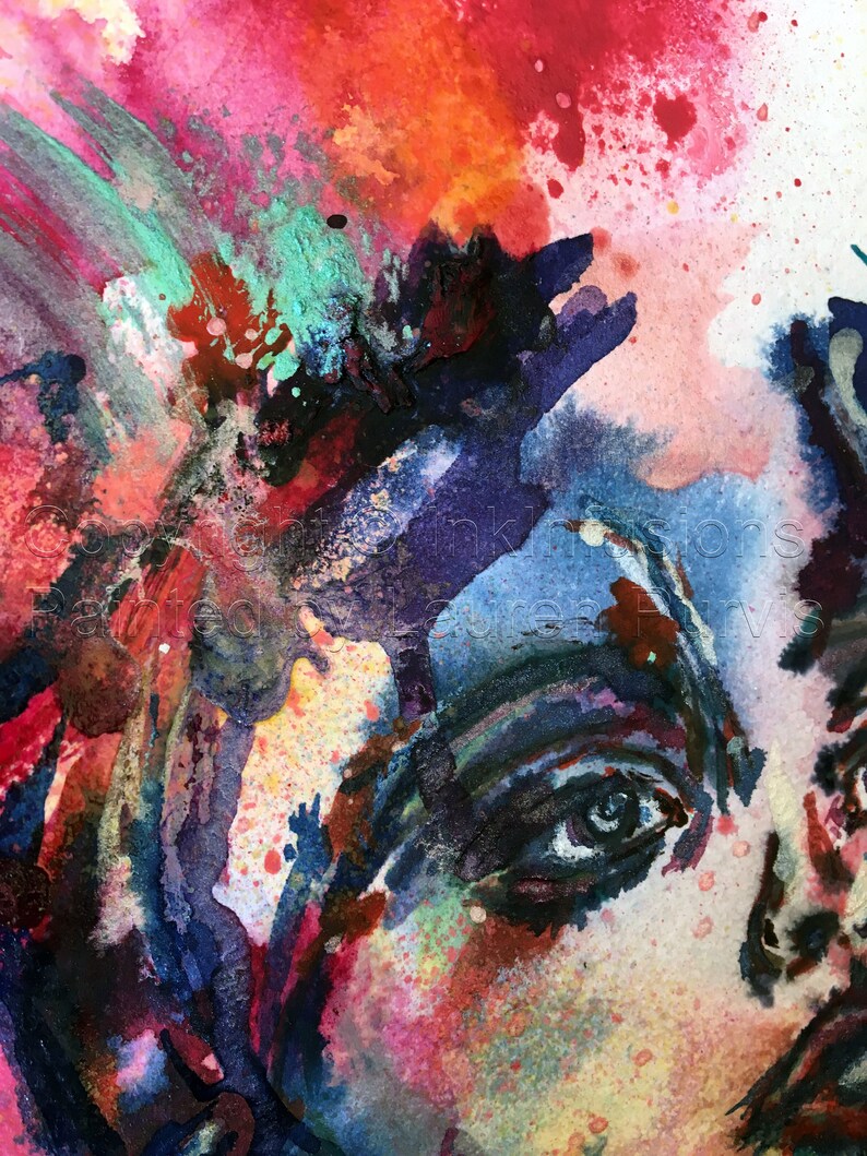 Abstract Faceless Portrait Painting Lady Woman Face Artwork - Etsy Sweden