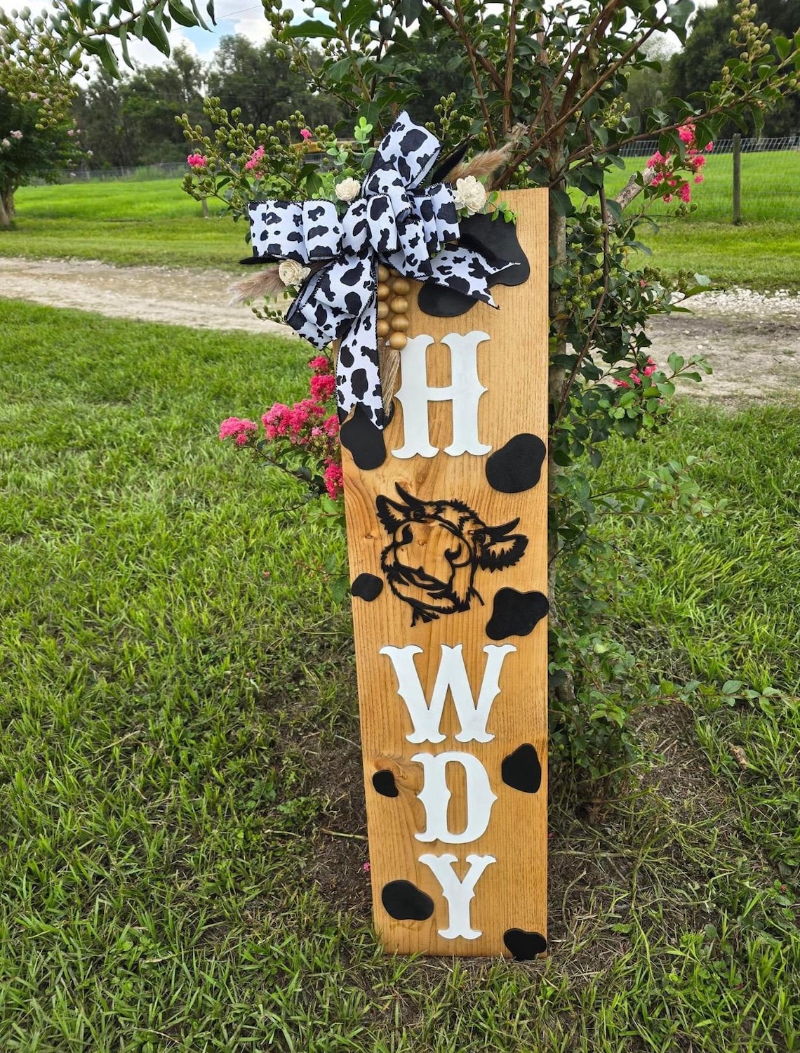 Personalized Cow Porch Leaner, Rustic Farmhouse Decor - Etsy