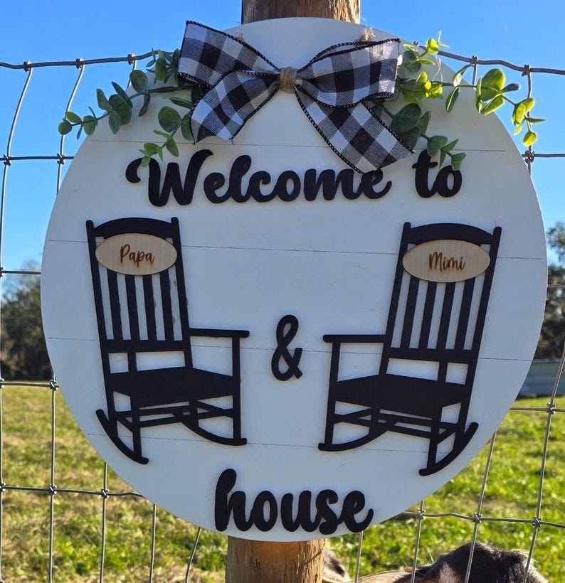 Grand Parents Rocking Porch Sign - Etsy