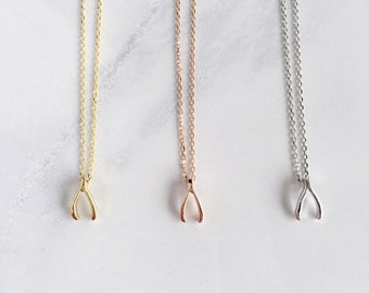 Wishbone Necklace | Etsy