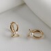Thora Pearl Hoop Earrings, Hoops, Gold Hoop Earrings, Trendy Earrings ...