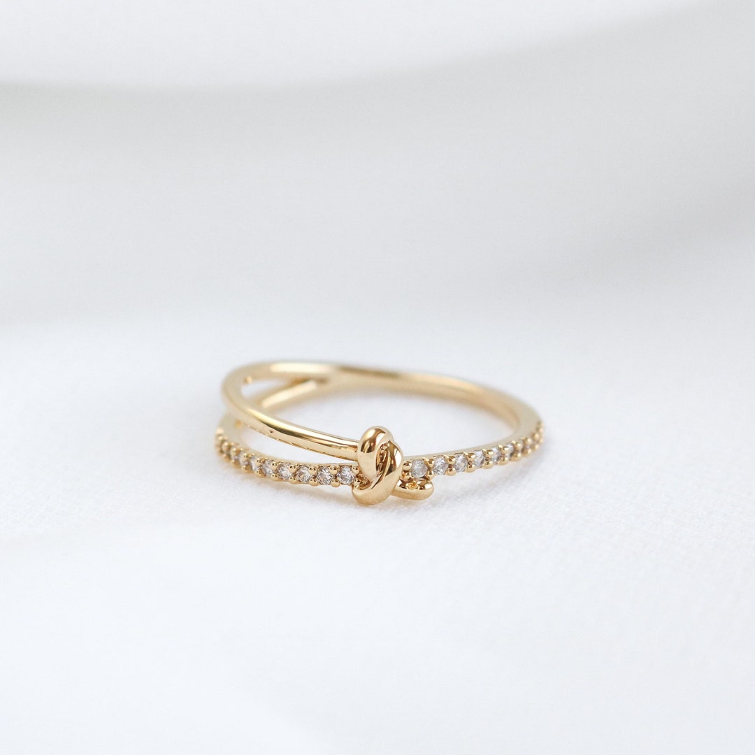KNOT Ring, Dainty Delicate, Rings for Women, for Her, Gift for ...