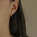 Thora Pearl Hoop Earrings, Hoops, Gold Hoop Earrings, Trendy Earrings ...