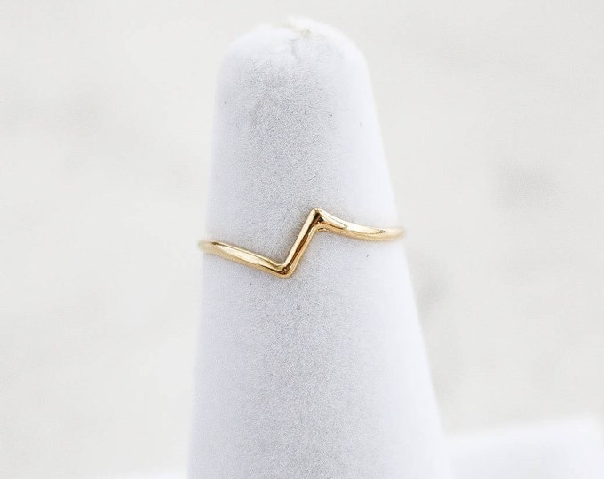 Tirie Midi Ring V-shaped Ring V Ring Z Midi Ring V Pinky - Etsy