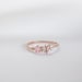 Ria Ring, Dainty, Delicate, Butterfly Ring, Pink Stone, Marquise Stones, Trendy Rings, for Her ...