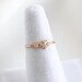 Ria Ring, Dainty, Delicate, Butterfly Ring, Pink Stone, Marquise Stones, Trendy Rings, for Her ...