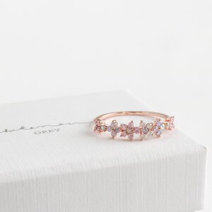 Cassia Flower Blossom Ring, Floral Bouquet Ring, Friendship Ring ...