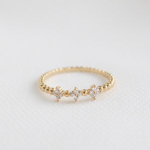 Blossom Ring, Flower Ring, Floral Ring Dainty, Delicate Trendy Rings ...