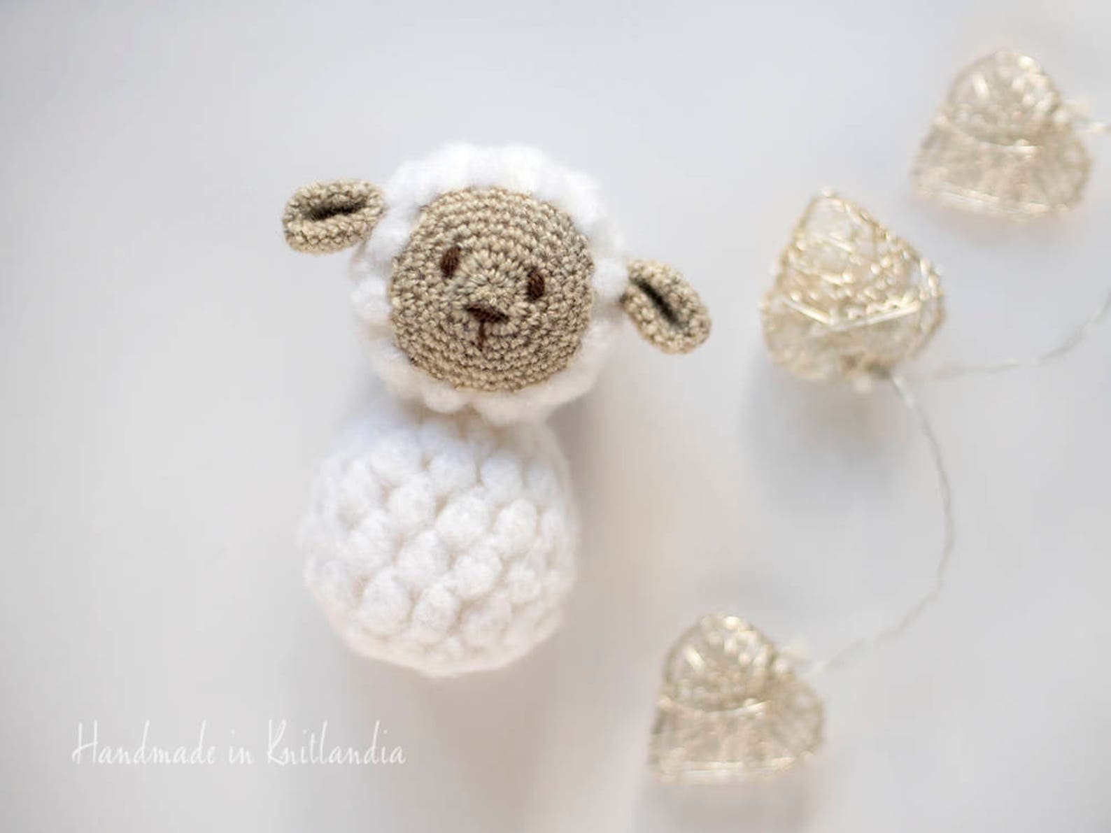 Small Lamb Toy, Handmade Little Sheep, Knitted Toy, Newborn Photo Prop ...