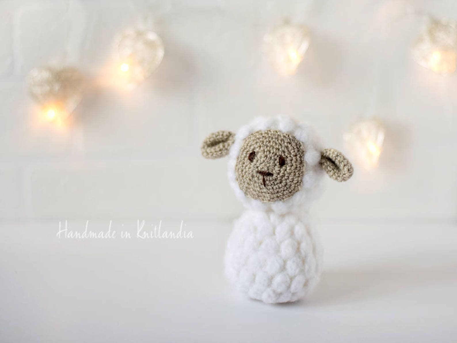 Small Lamb Toy, Handmade Little Sheep, Knitted Toy, Newborn Photo Prop ...