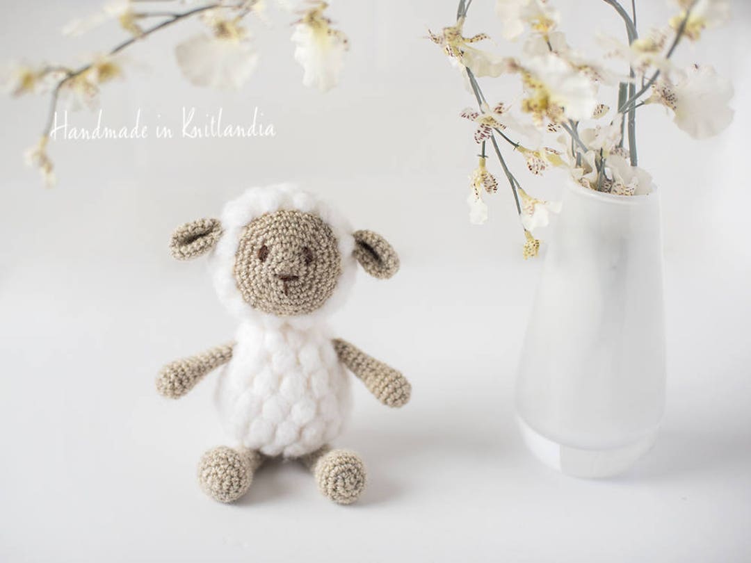 Small Lamb Toy, Handmade Little Sheep, Knitted Toy, Newborn Photo Prop ...
