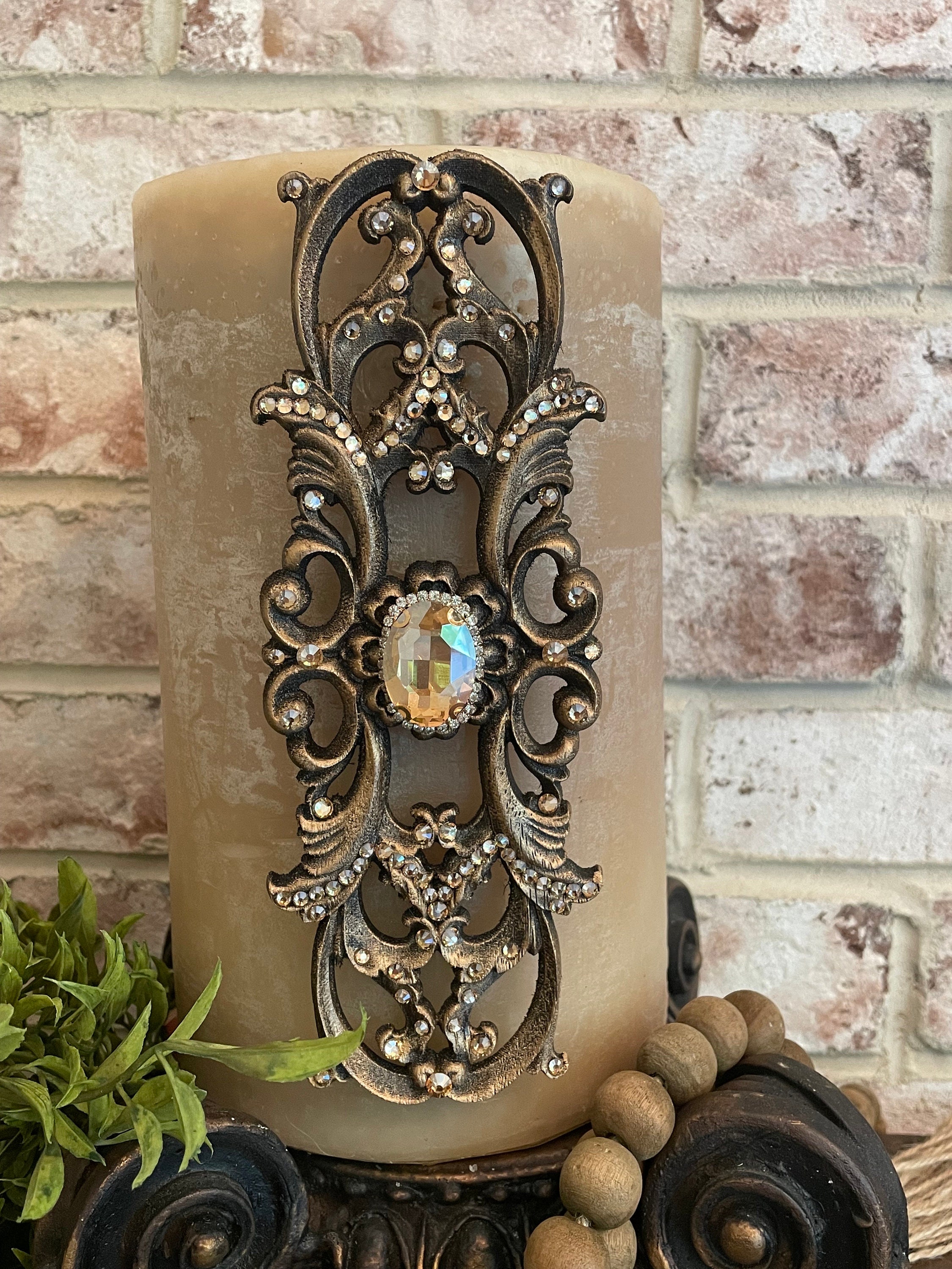 Ornate Scroll Candle Pin - Etsy
