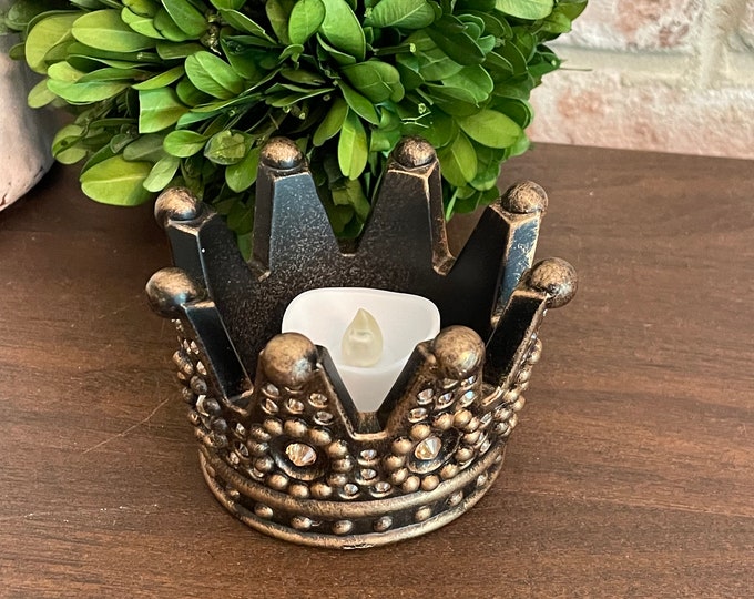 Crown Votive Holder or Crown Candle Topper - Etsy