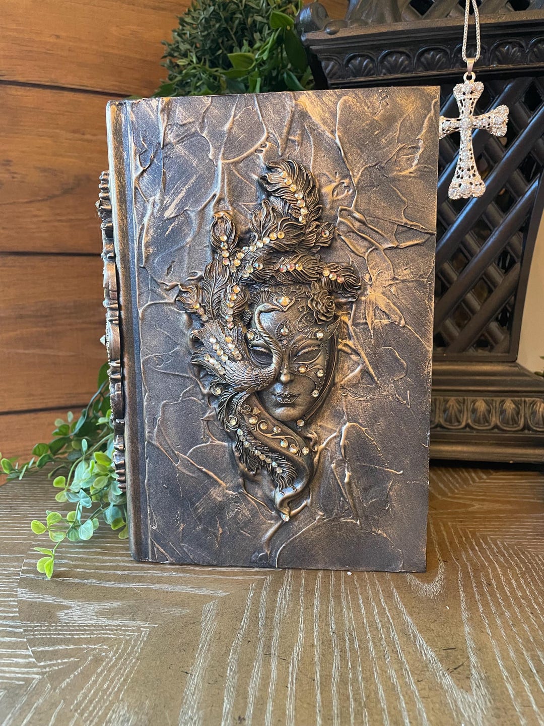 Embellished Masquerade Mask Mardi Gras Book for Display - Etsy