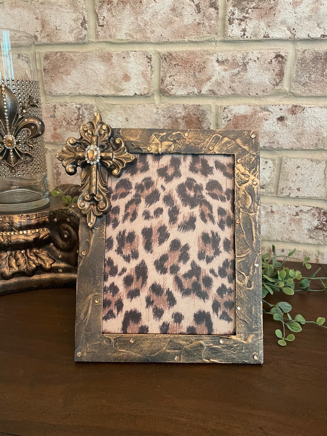Embellished Frame 5x7 Photo Frame Decorative Frame Cross Frame - Etsy