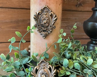Best Seller!! Set of 2 Ornate Candle Pins - Etsy