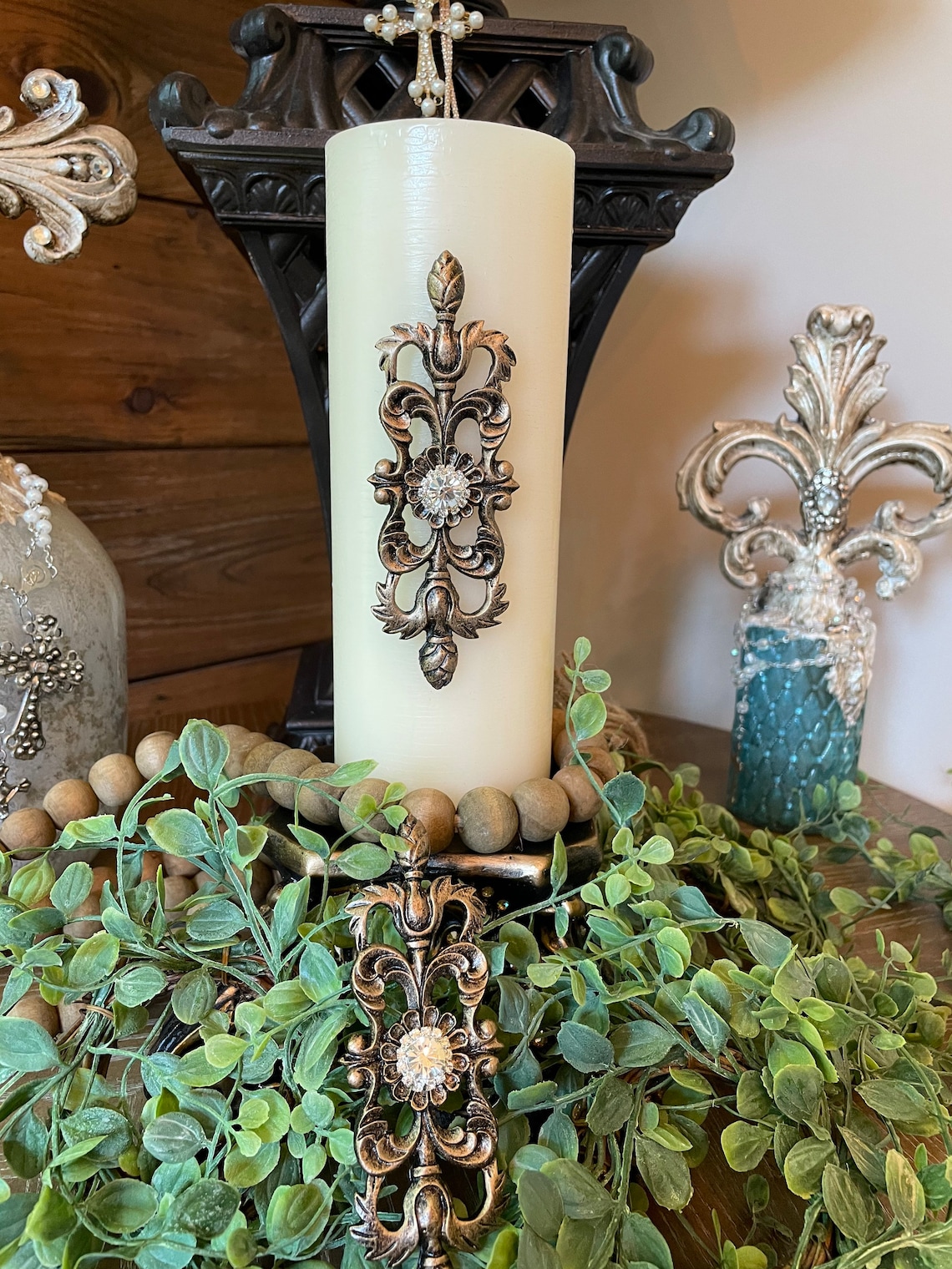 Best Seller Set of 2 Ornate Candle Pins - Etsy