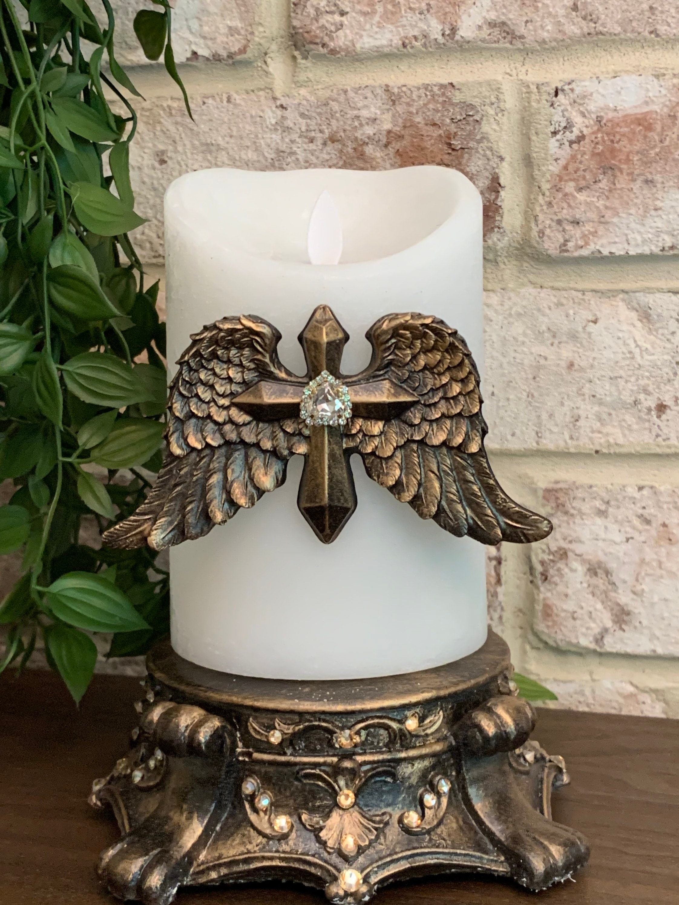 Angel Wings Candle Pin Angel Wings | Etsy