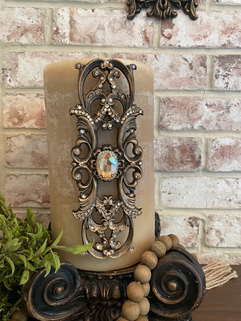 Ornate Scroll Candle Pin - Etsy
