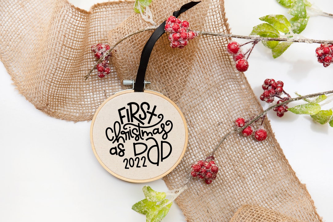 First Christmas as Dad 2022 Dad Christmas Ornament New Dad - Etsy
